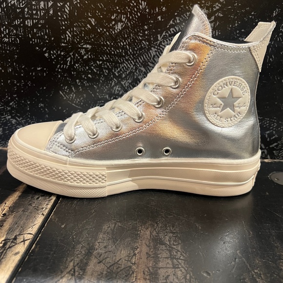 Converse | Shoes | New Chuck Taylor All Star Lift Platform Metallic ...